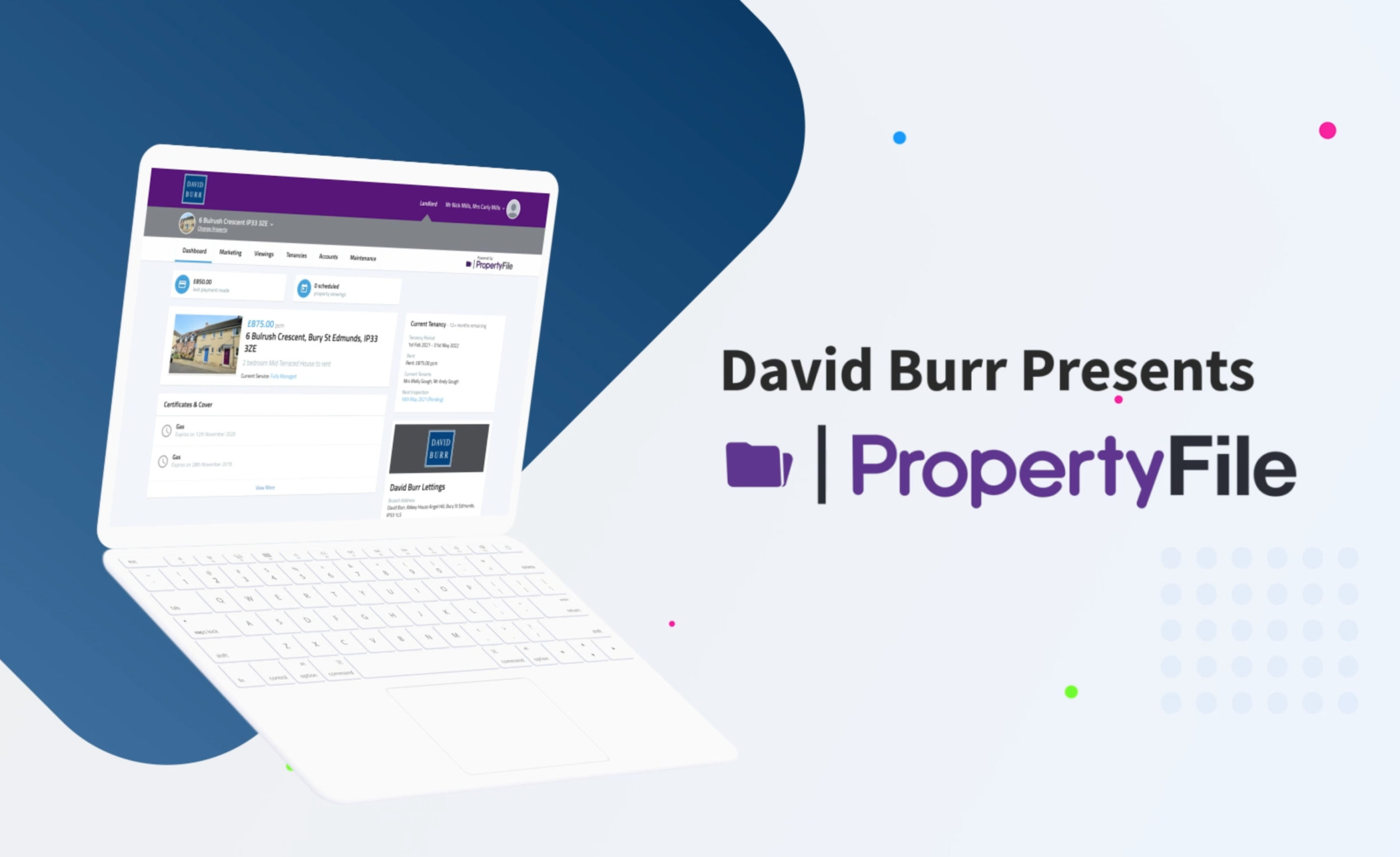David Burr introduces PropertyFile for our Landlords & Tenants - Watch ...